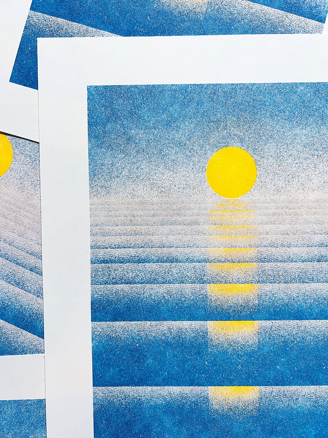 Risograph Print: Sunset Version 1 - Etsy