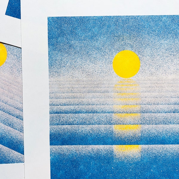 Risograph Print - Etsy