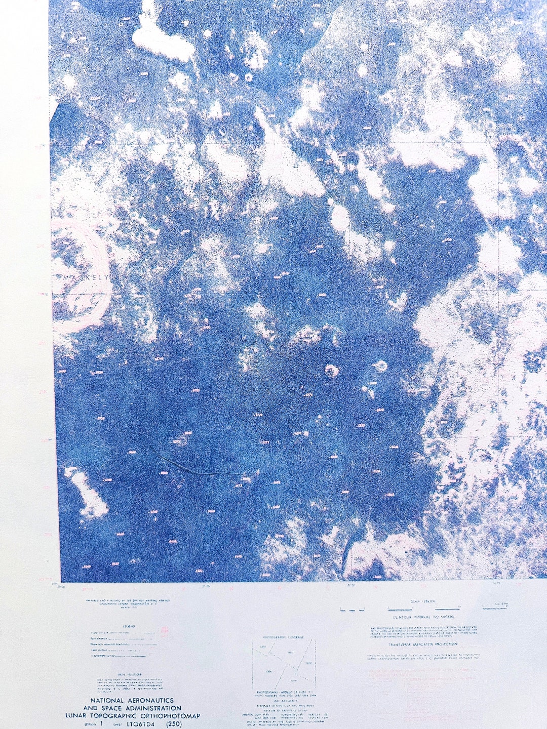Topographic Map of the Moon 03 - Etsy