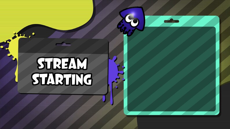 Splatoon 3 Themed Twitch Complete Animated Overlay Stream Package - Ink ...