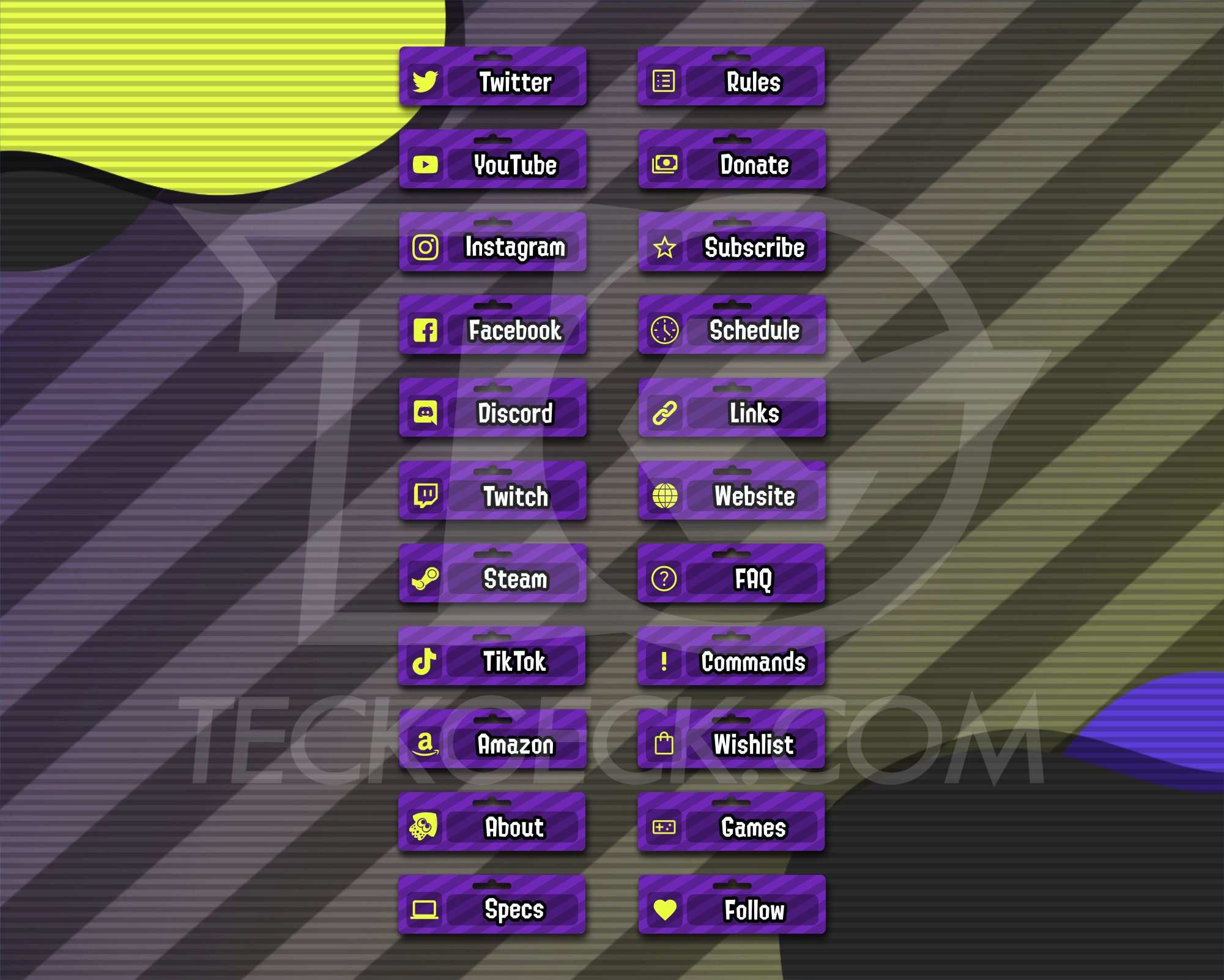 Splatoon 3 Themed Twitch Komplettes Animiertes Overlay Stream Paket ...