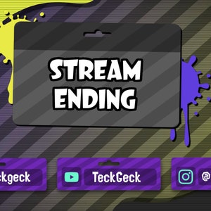 Splatoon 3 Themed Twitch Complete Animated Overlay Stream Package - Ink ...