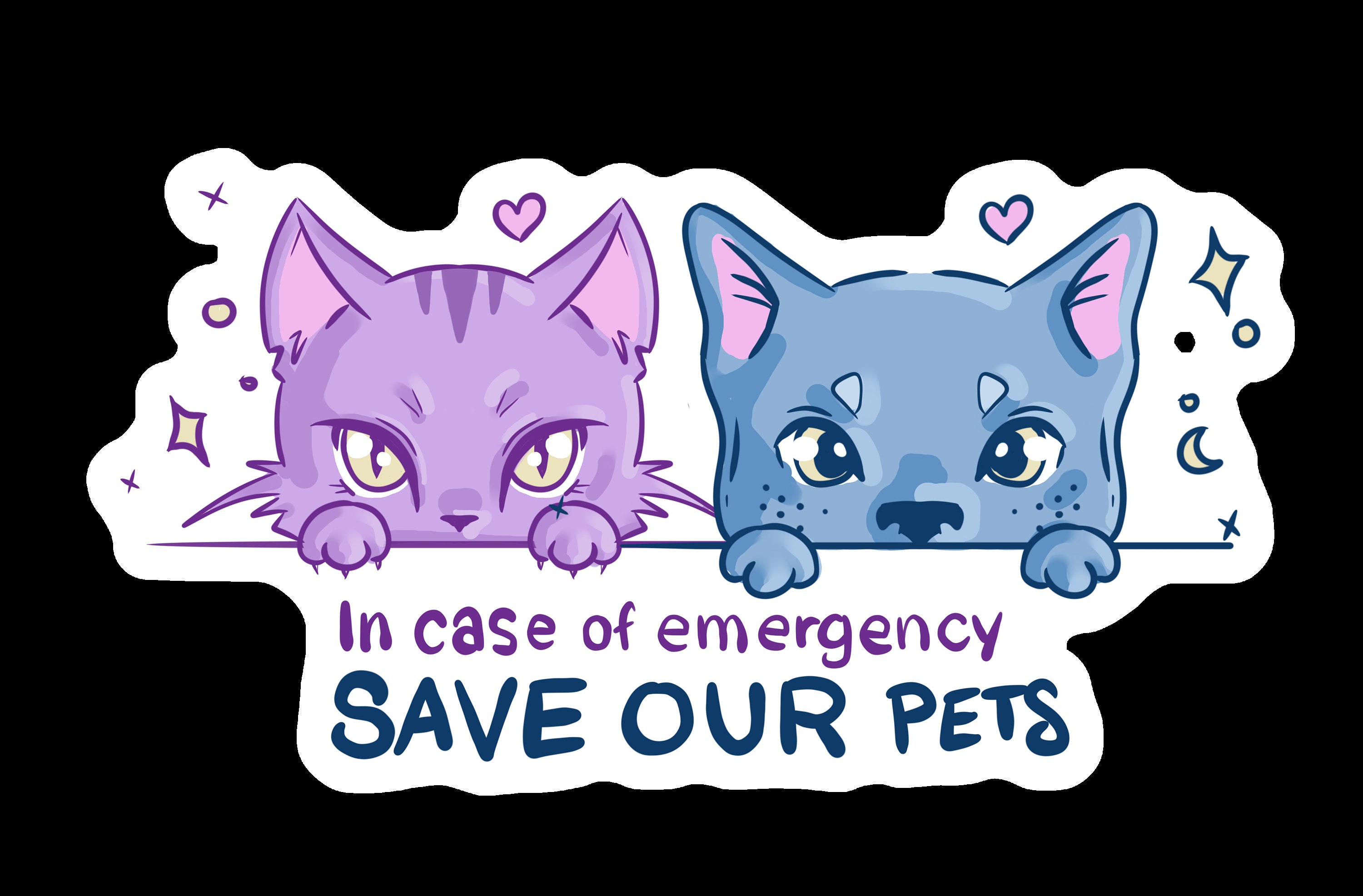 Pet Rescue Sticker Alert Rescue Durable Vinyl - Etsy