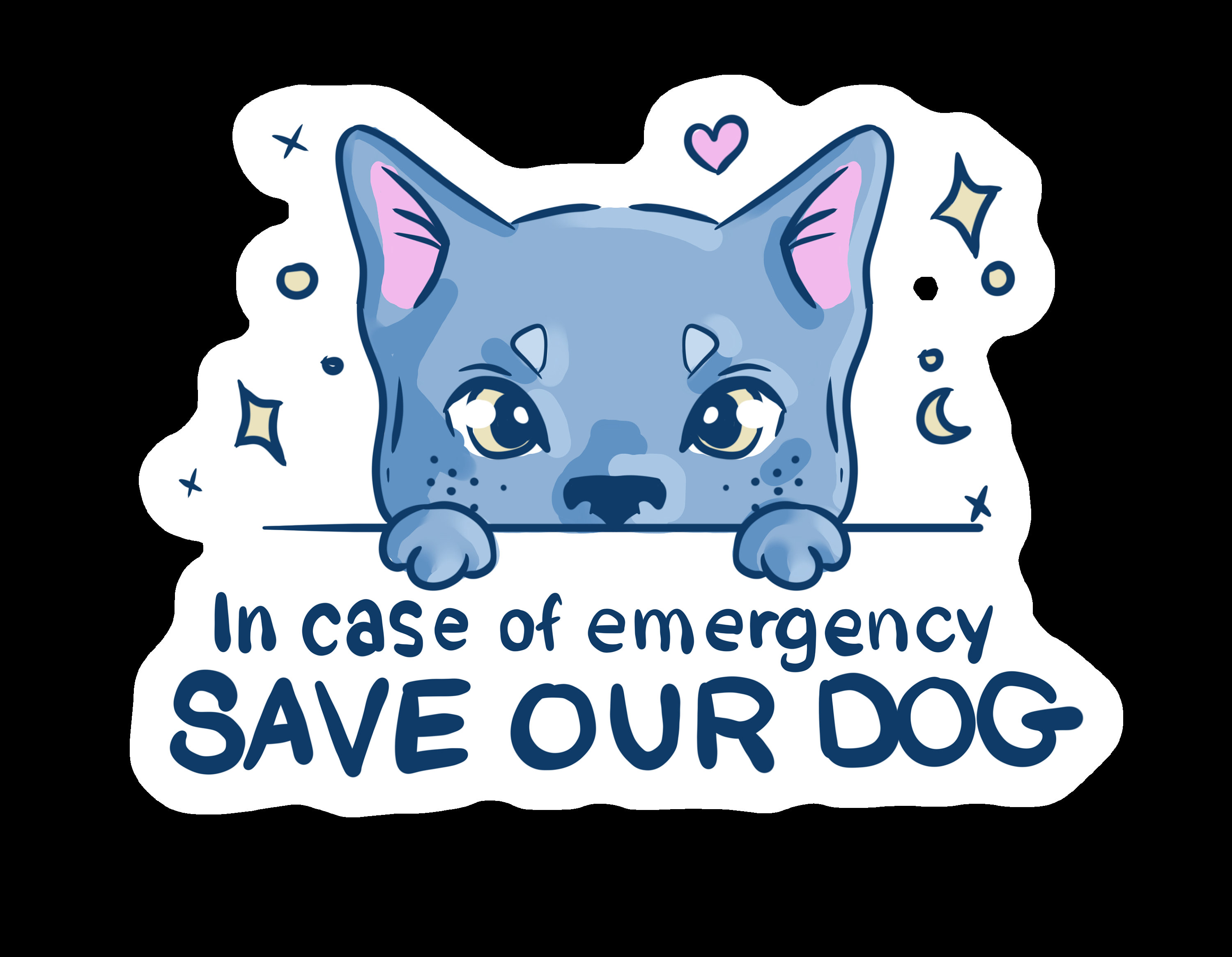 Dog Rescue Sticker - Emergency Alert - Durable Vinyl - Etsy