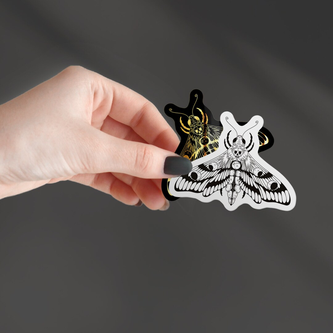 Pack of 2 Death's Head Sphinx Stickers Skull - Gothic Style - Durable ...