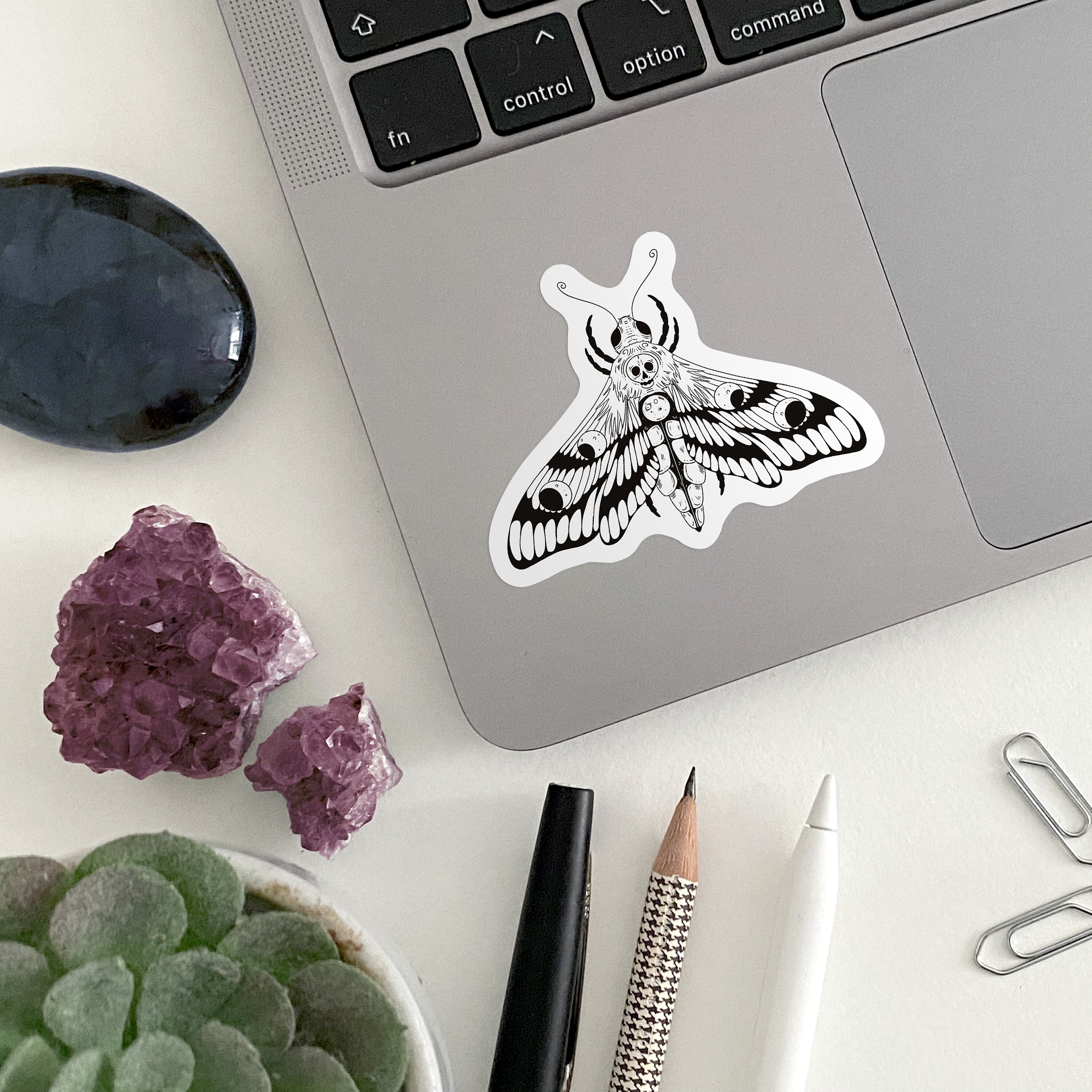 Sphinx Skull Sticker Gothic Aesthetic With Esoteric Symbols Unique ...