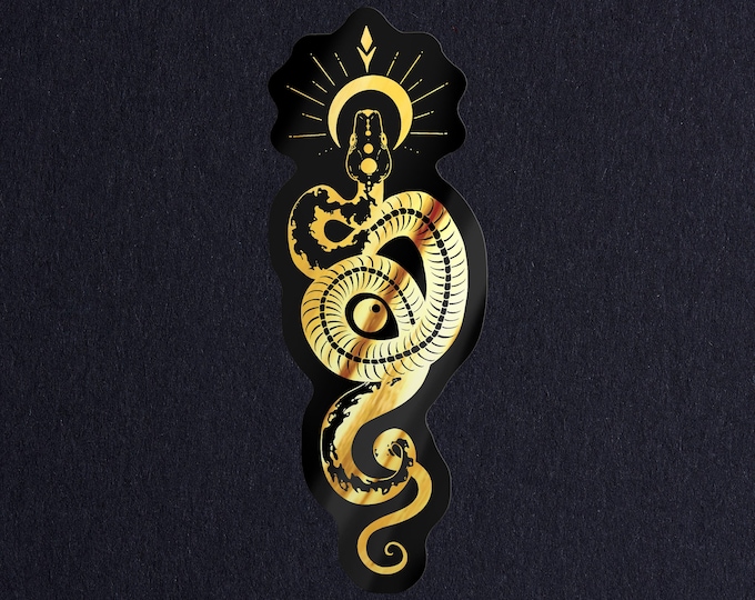 Holographic Snake Sticker, Snake Sticker, Stickers, Holographic Sticker ...