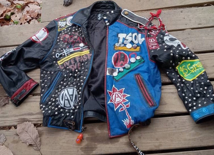 Studded Street Punk Jacket - Etsy