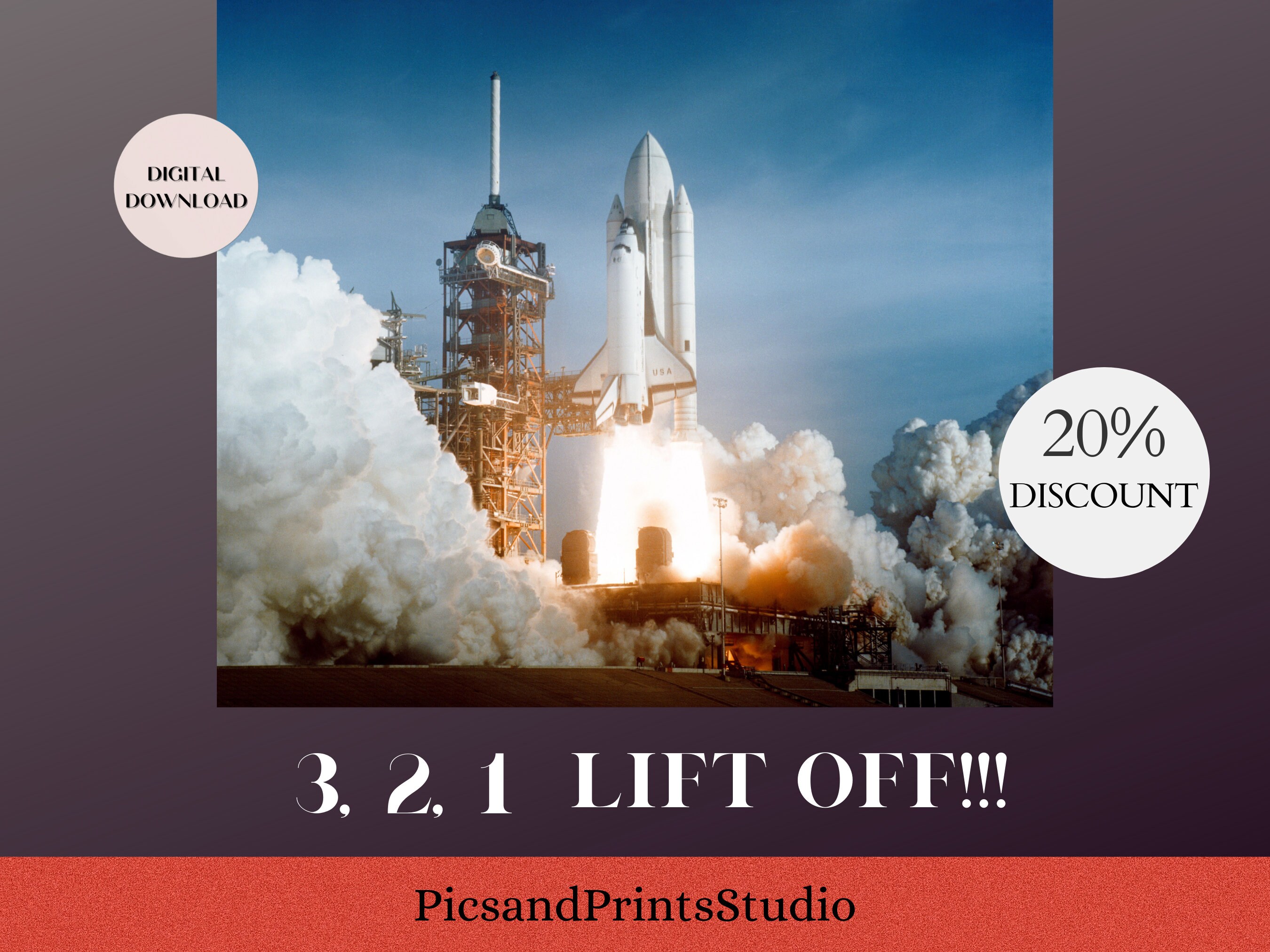 Space Shuttle Lift Off 2