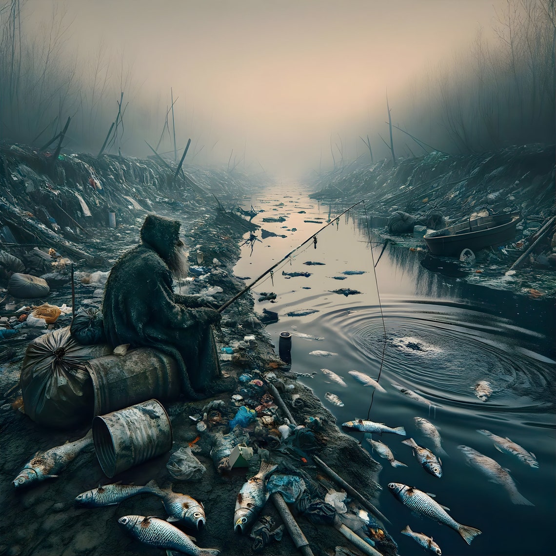Choking Earth. Destruction of Our Environment, Save the Planet ...