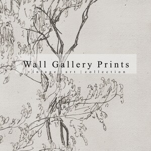 Rustic Tree Sketch | Fall Shelf Decor | PRINTABLE Digital Art #247S - Etsy