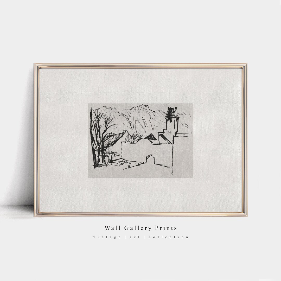 Beautiful Simple Drawing | Mediterranean Village Drawing | DIY ...