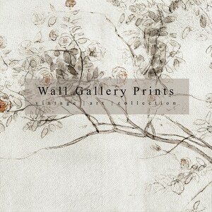 Simple Flower Sketch | Rustic Botanical Print | PRINTABLE Digital Arty ...