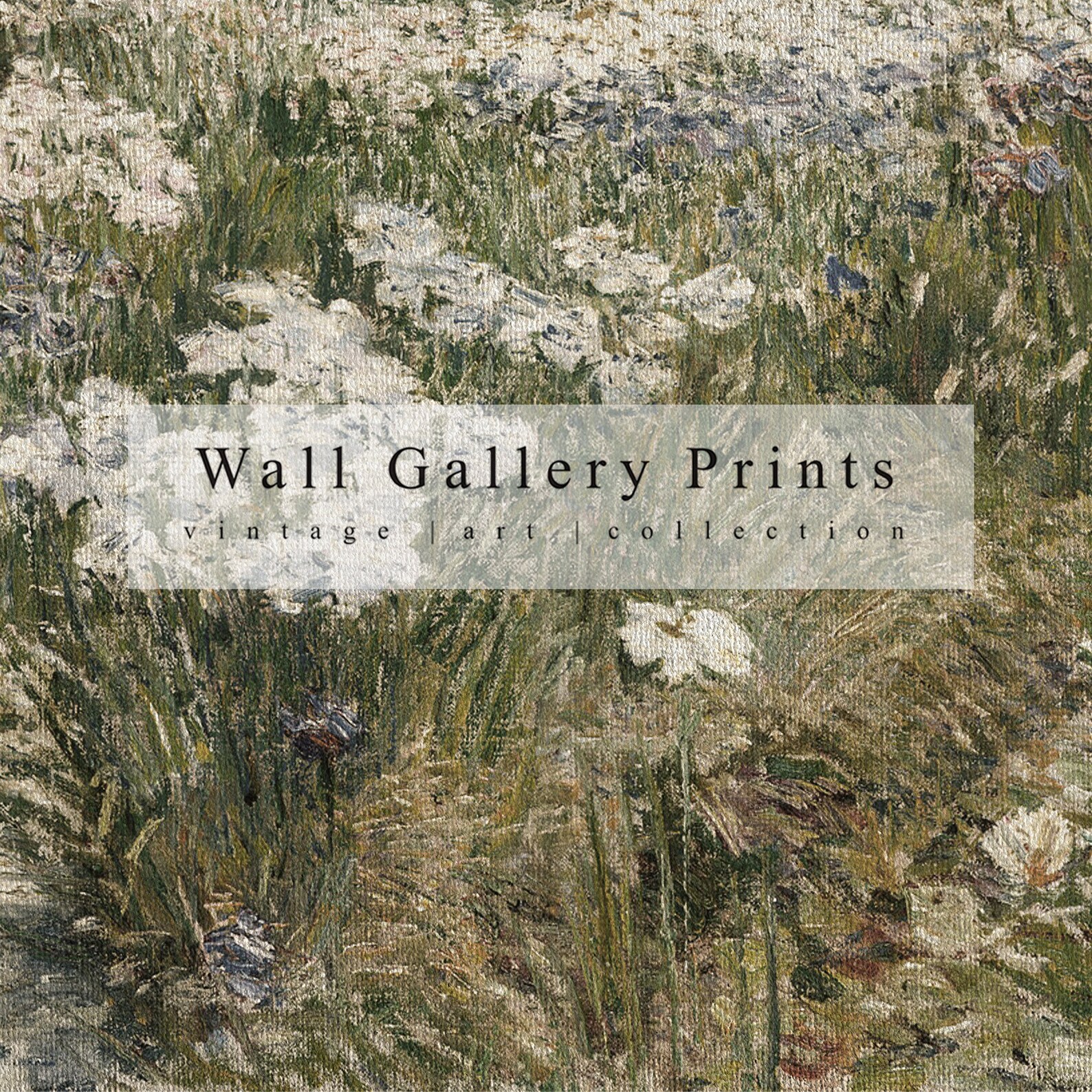Spring Flower Field | Vintage Oil Painting | PRINTABLE Digital Art ...