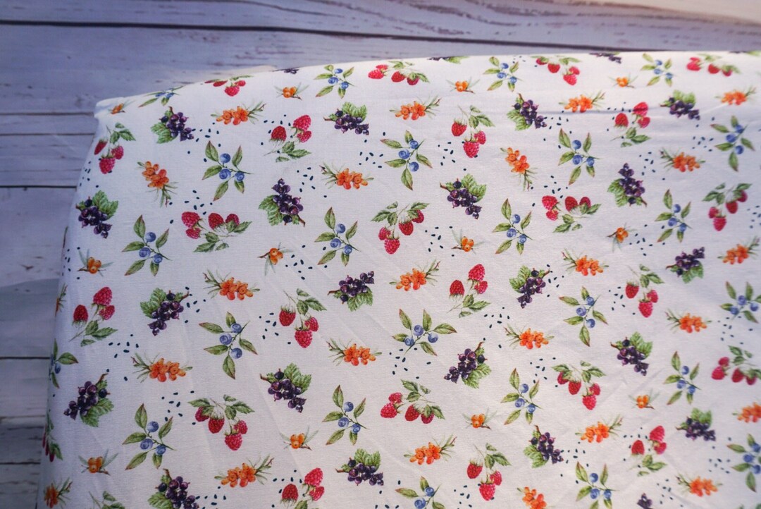 Handmade Cot Sheets / Custom Sized Cot Sheets/ Berry Cot Bed Sheet ...