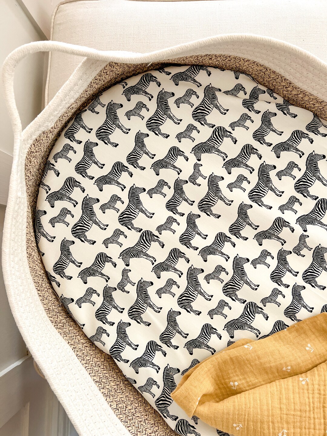 Handmade Cot Sheets / Custom Sized Cot Sheets/ Zebra Cot Bed Sheet ...