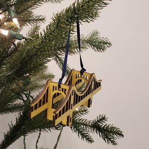 Three Sisters Pittsburgh Bridge 3D Christmas Holiday Ornament Roberto ...