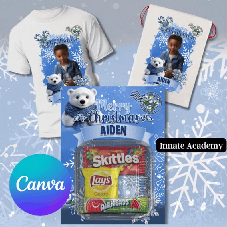 Jumbo Treats Christmas Card Template: Canva Design Class (digital ...