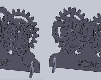 Open and Closed Sign Digital - Etsy