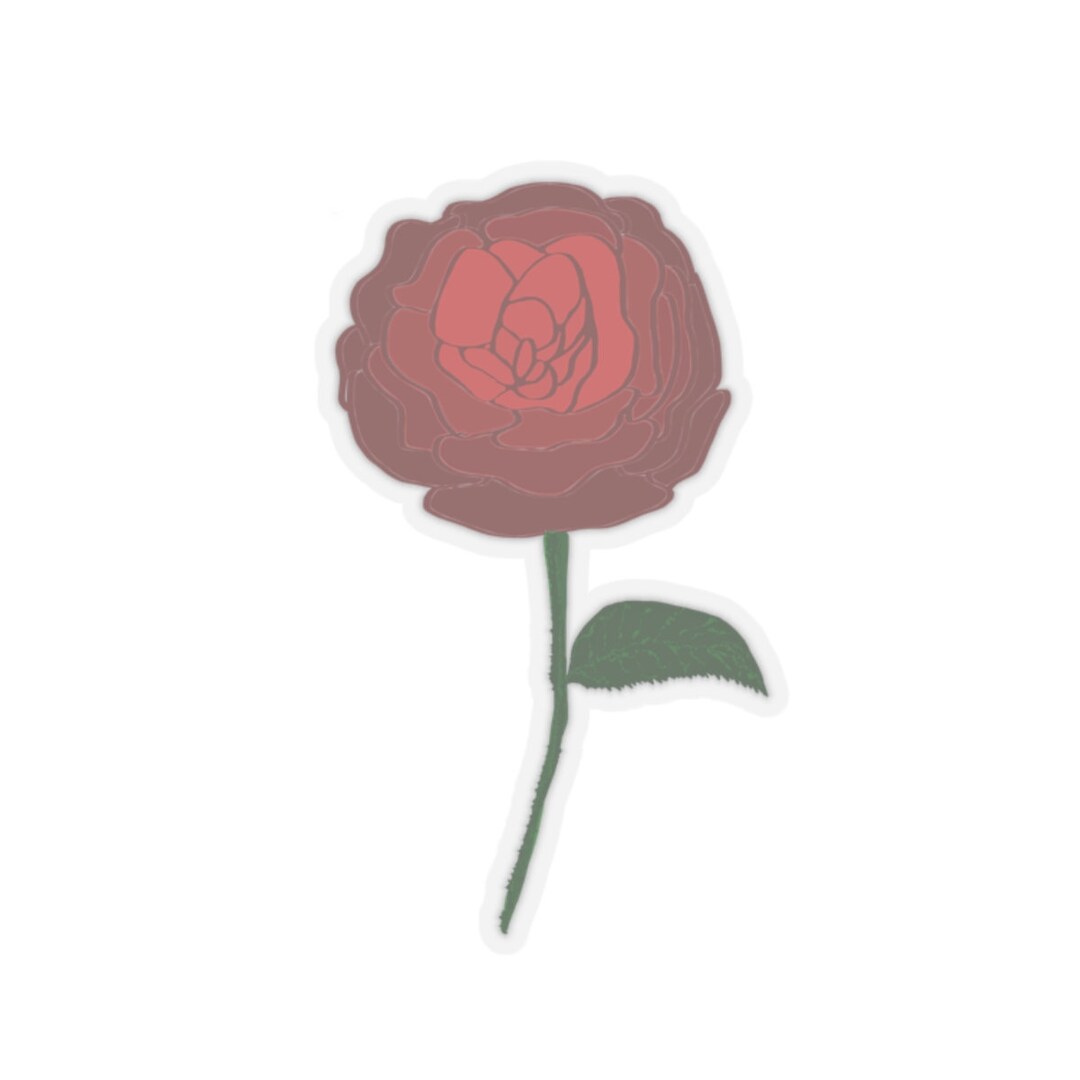 Deo Volente Rose Collection | Stickers, Hand Drawn Sticker, Cute Flower ...
