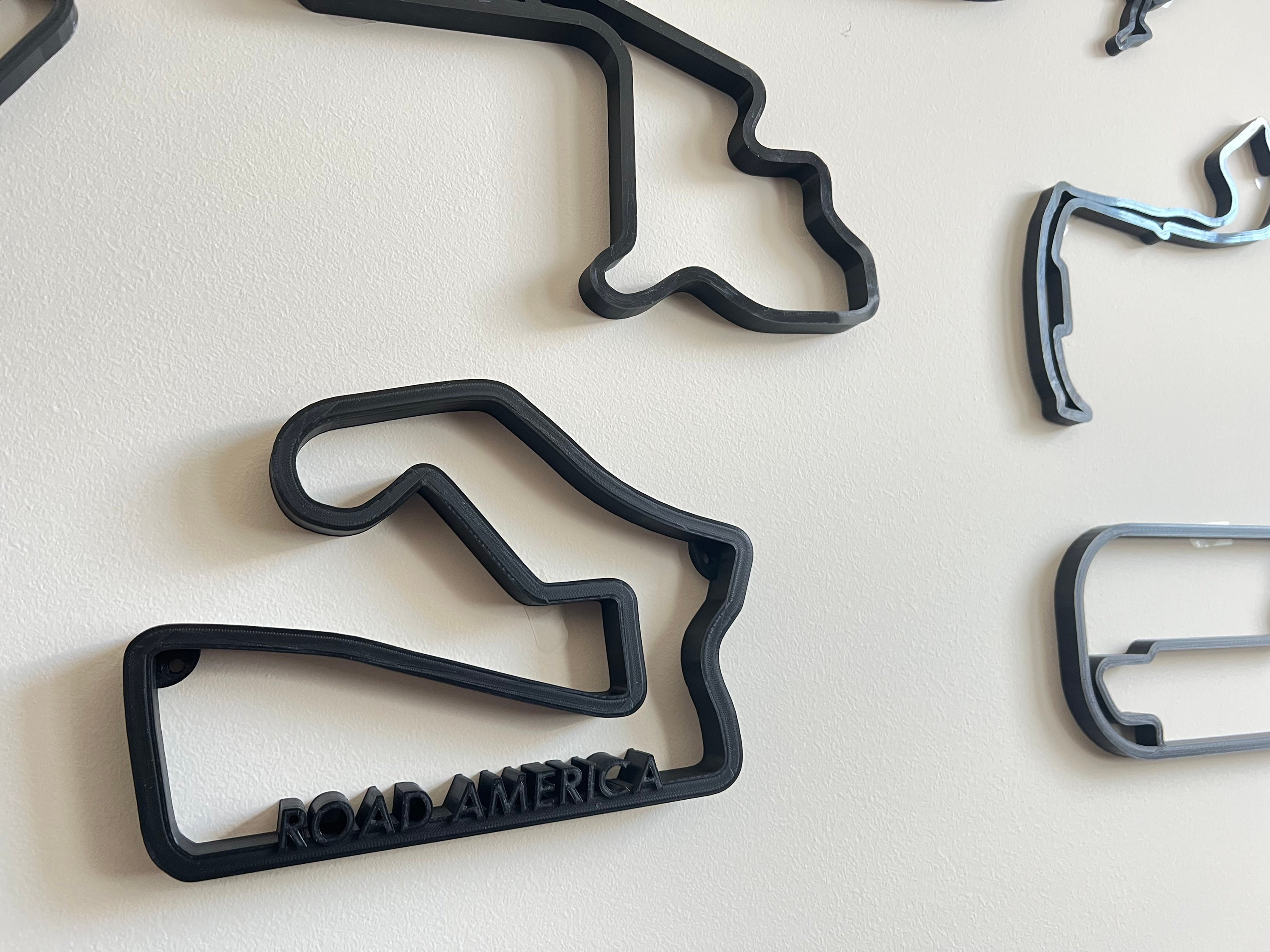 Road America Race Track Wall Art Race Track Decor Race - Etsy