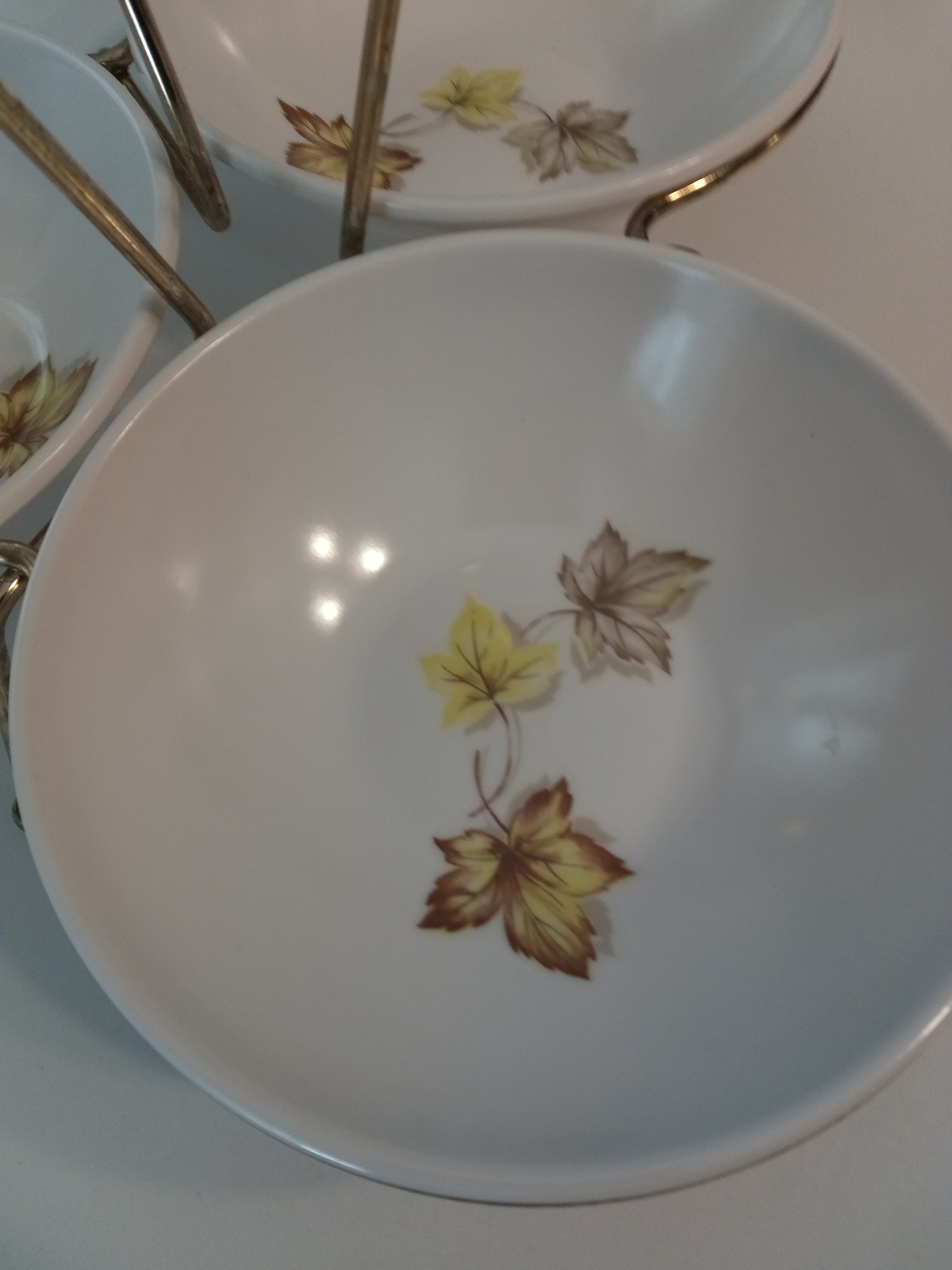 MCM Rustic Leaves Melamine-triple Server Set by Libbey With - Etsy