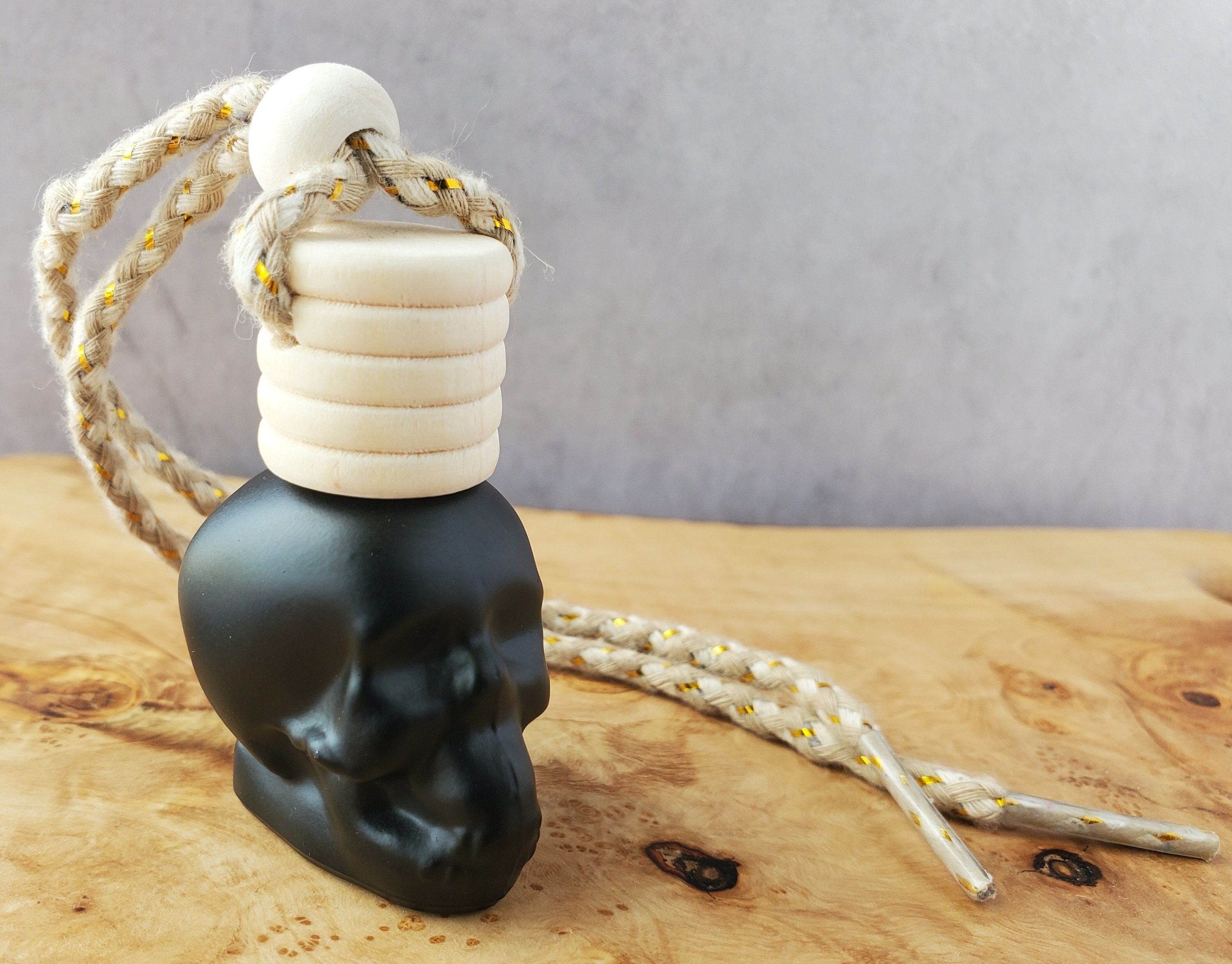 Black Skull Natural Oil Diffuser for Home or Auto Hanging - Etsy