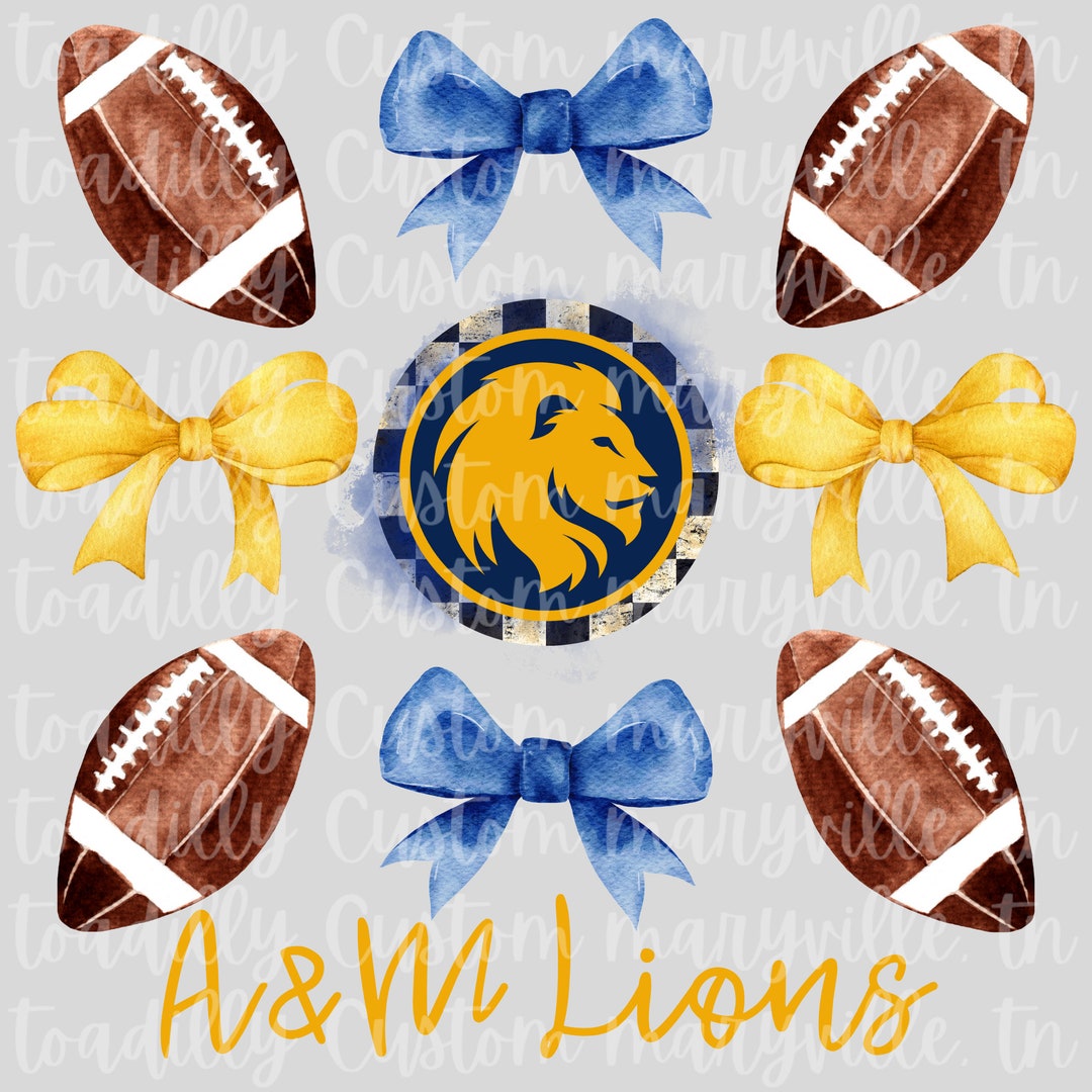 A&M Lions PNG, Cute Football Season Digital Download - Etsy