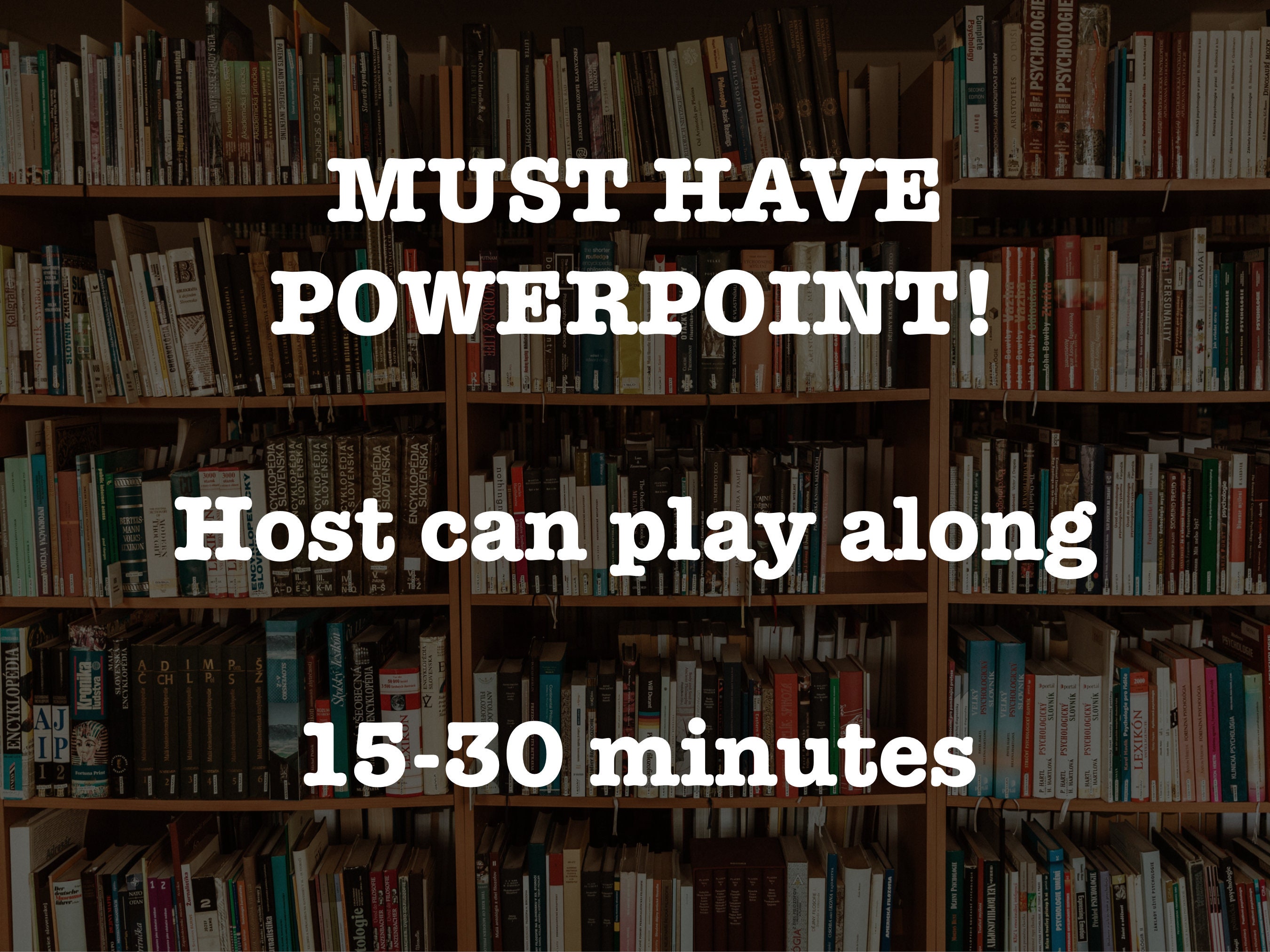 Downloadable Classic Trivia Game - Etsy