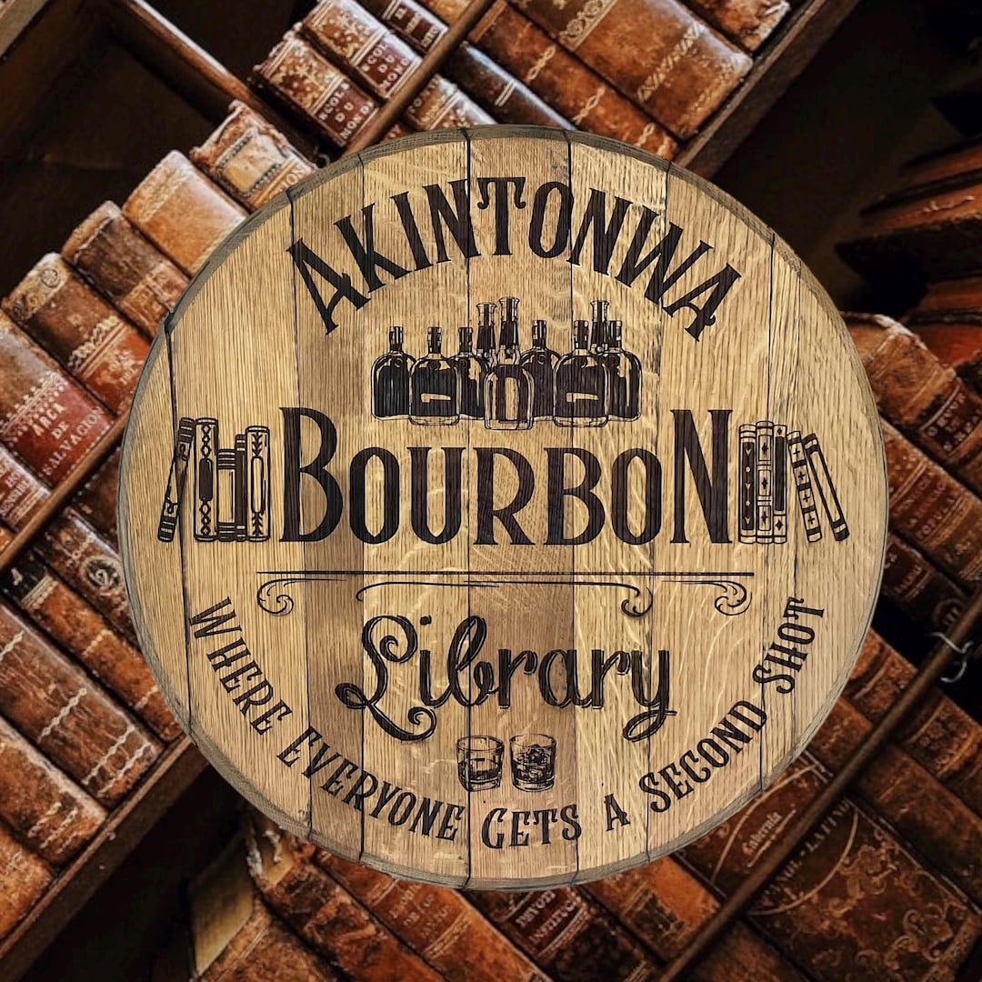 Genuine Oak Barrel Lid Sign- Customized for You With a Unique Laser ...