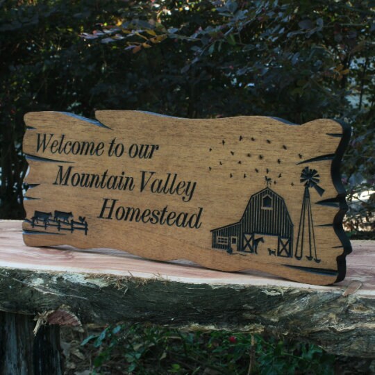 Farm Sign Custom Wood Sign Personalized Sign Indoor - Etsy