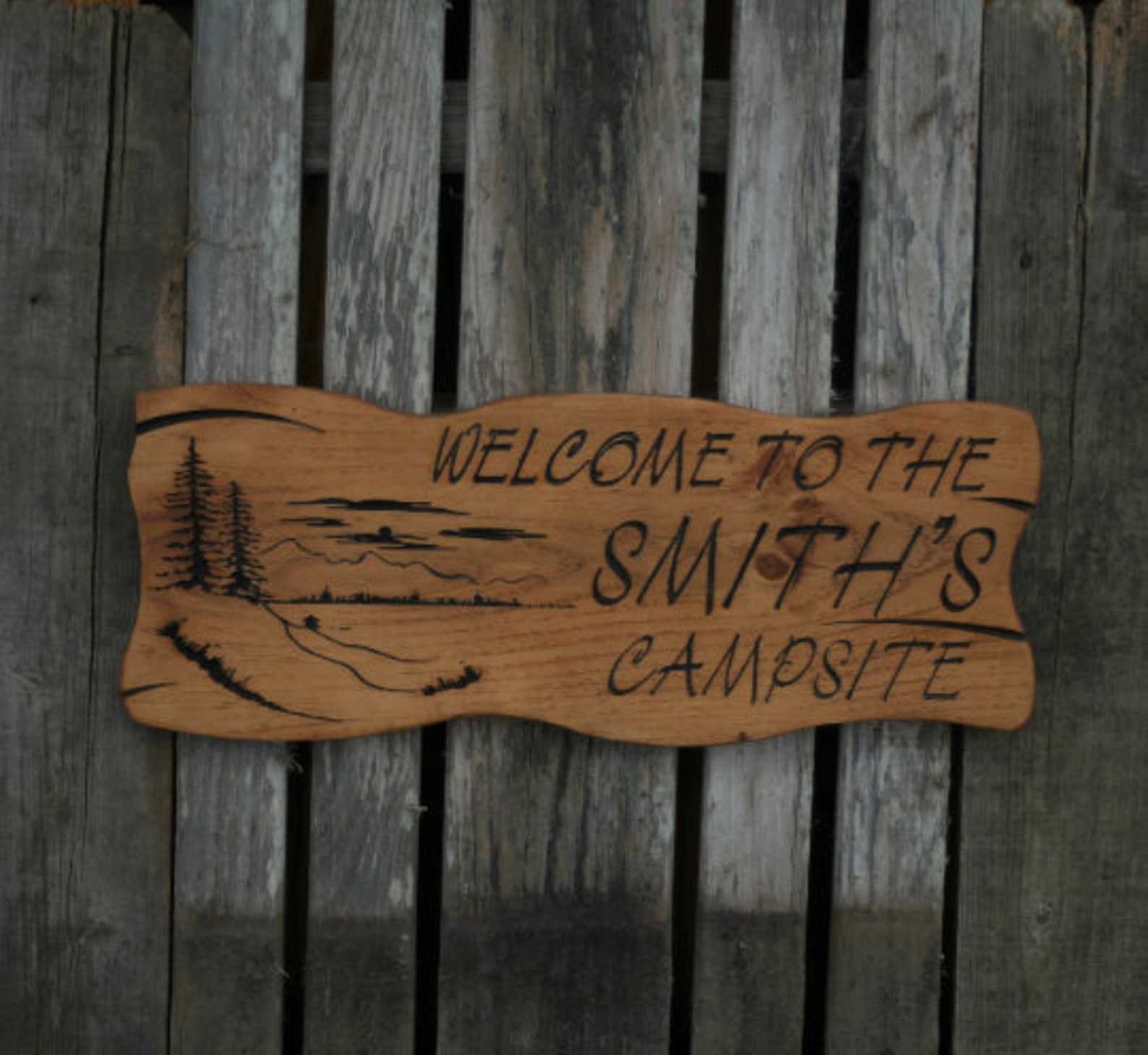 Camp Sign Personalized Sign Custom Wood Sign Carved Sign | Etsy