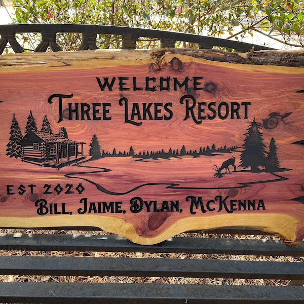 Outdoor Cabin Sign - Etsy