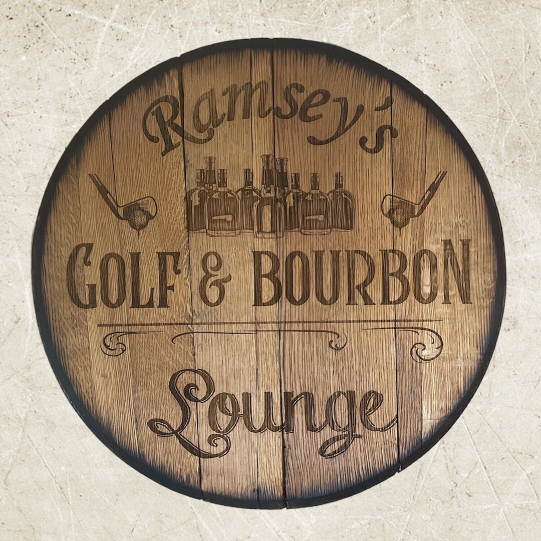 Genuine Reclaimed Barrel Head Sign- Customize Your Own Barrel Sign ...