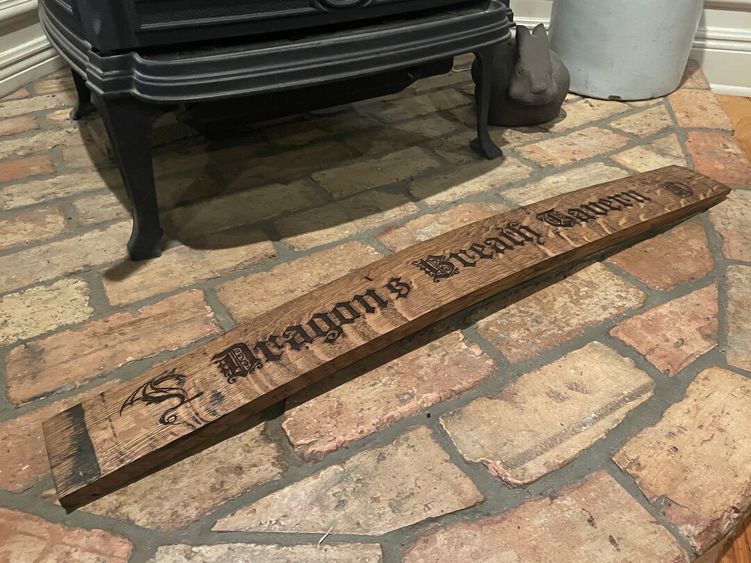 FULL Length Reclaimed Barrel Stave Sign - Tavern Design - DND - RPG ...