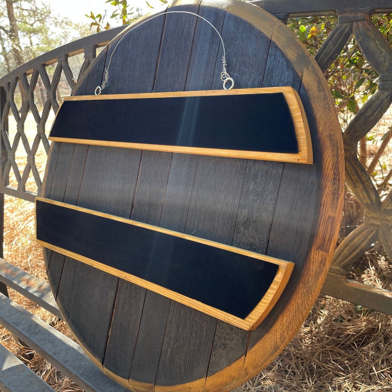 Welcome Sign Reclaimed Oak Barrel HEAD Sign Recycled - Etsy