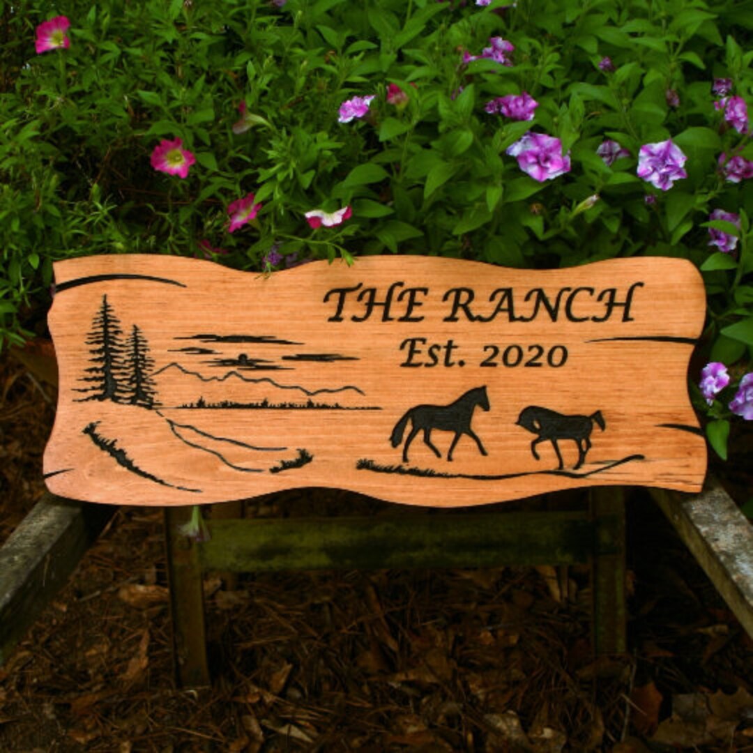 Camp Sign - Personalized Sign - Custom Wood Sign - Carved Sign - Rustic ...
