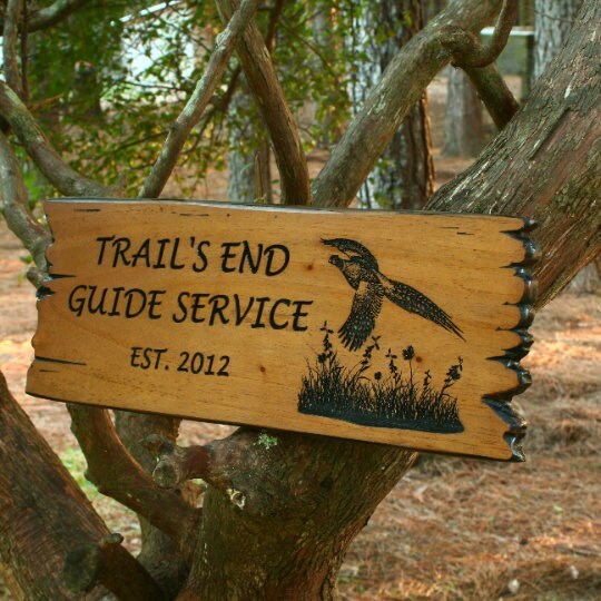 Personalized Pheasant Hunting Club Sign: Custom Carved Wood - Etsy