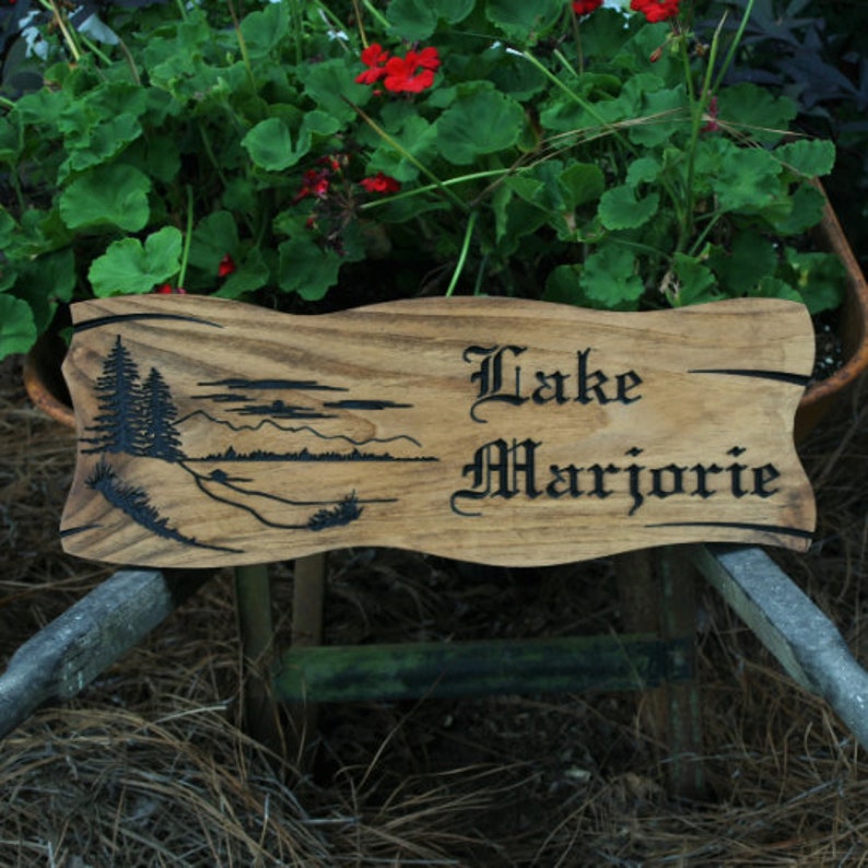 Camp Sign Personalized Sign Custom Wood Sign Carved Sign | Etsy