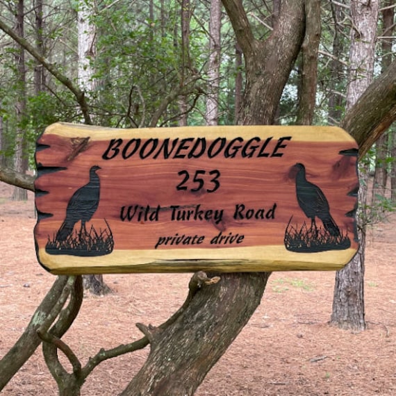 Live Edge Wood Sign Wooden Cedar Carve Cabin Outdoor - Etsy