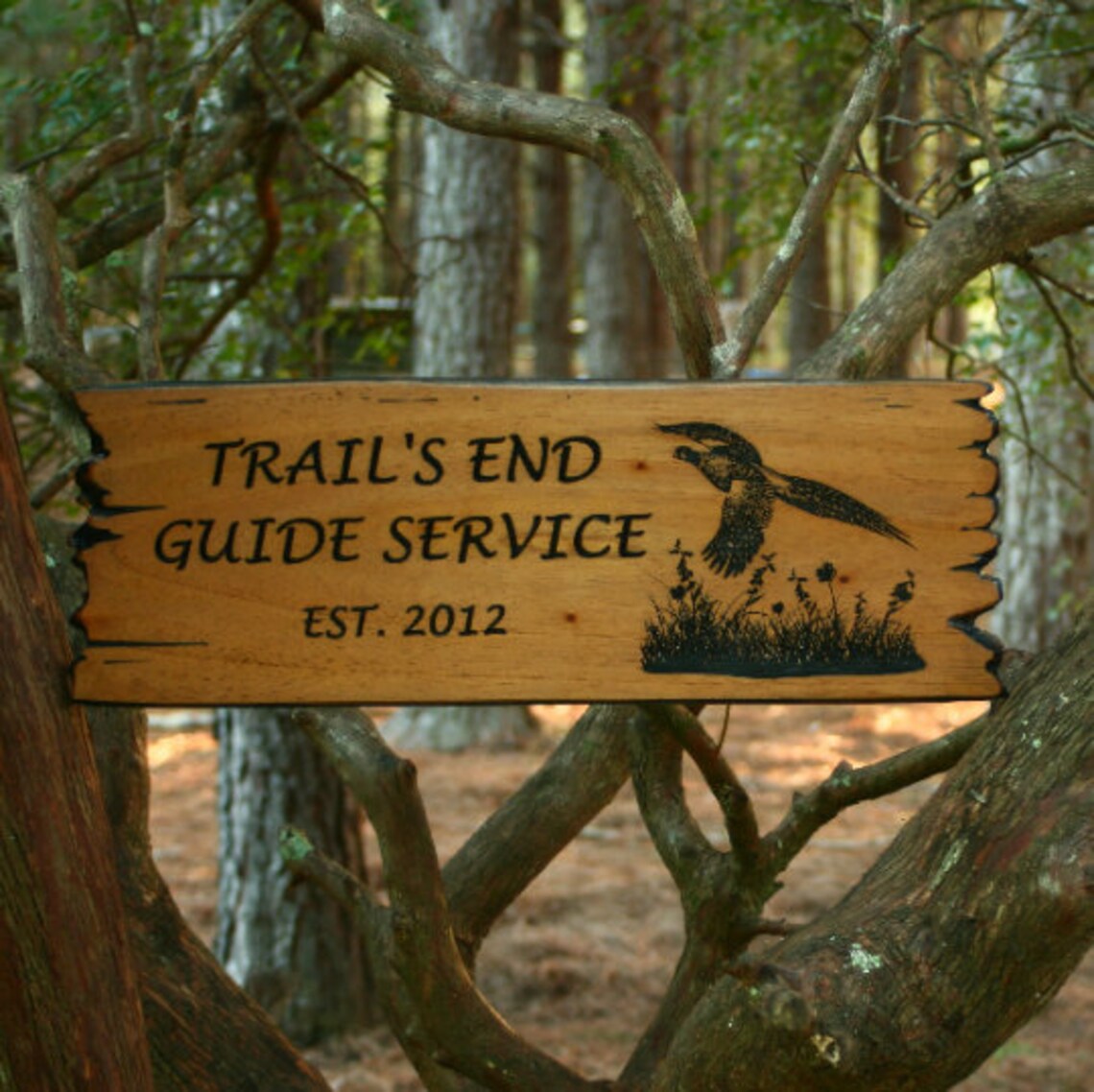 Personalized Pheasant Hunting Club Sign: Custom Carved Wood - Etsy