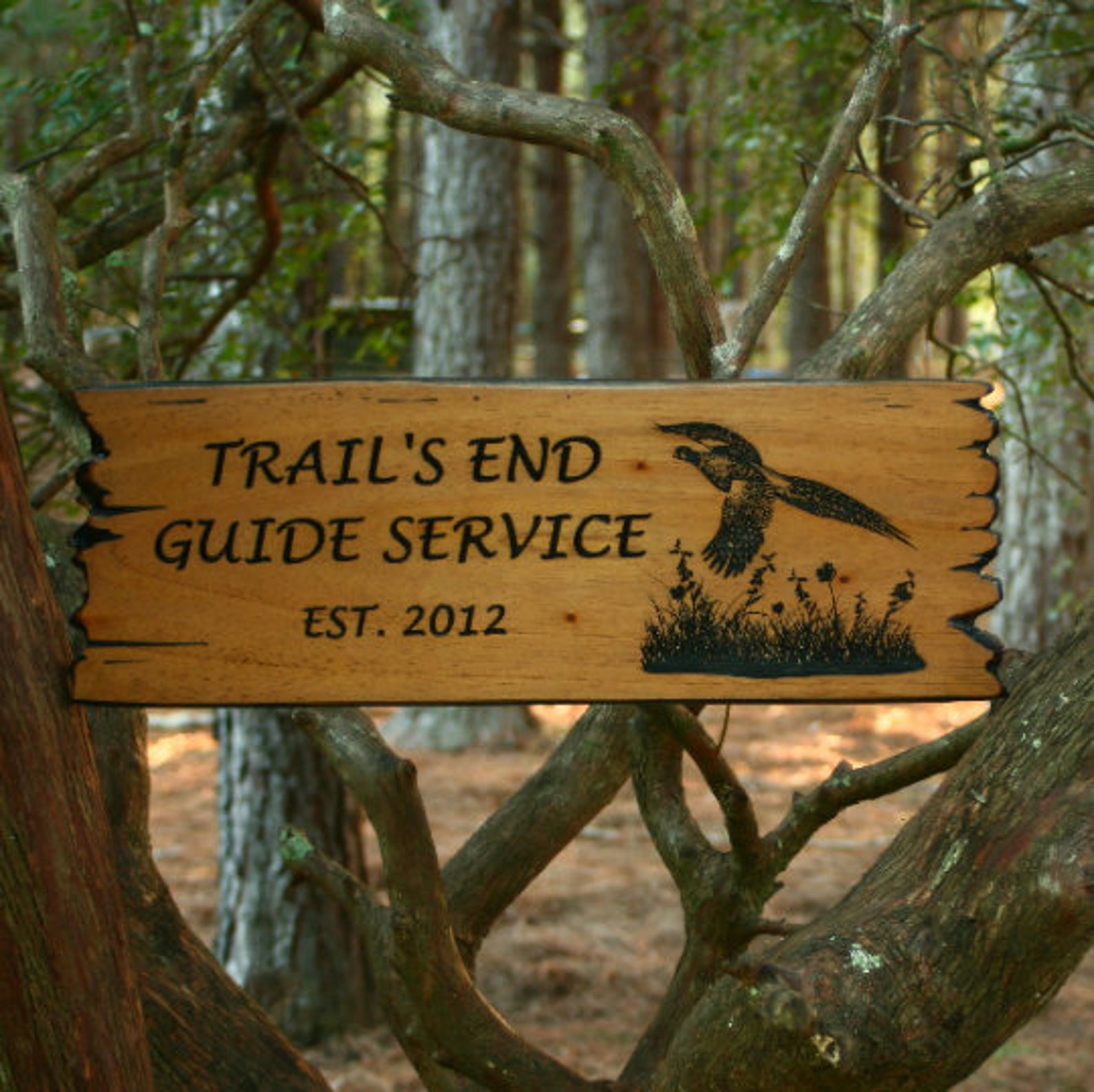 Personalized Pheasant Hunting Club Sign: Custom Carved Wood - Etsy