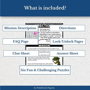 Back to School Printable Escape Room Kit | at Home Puzzle Room With ...