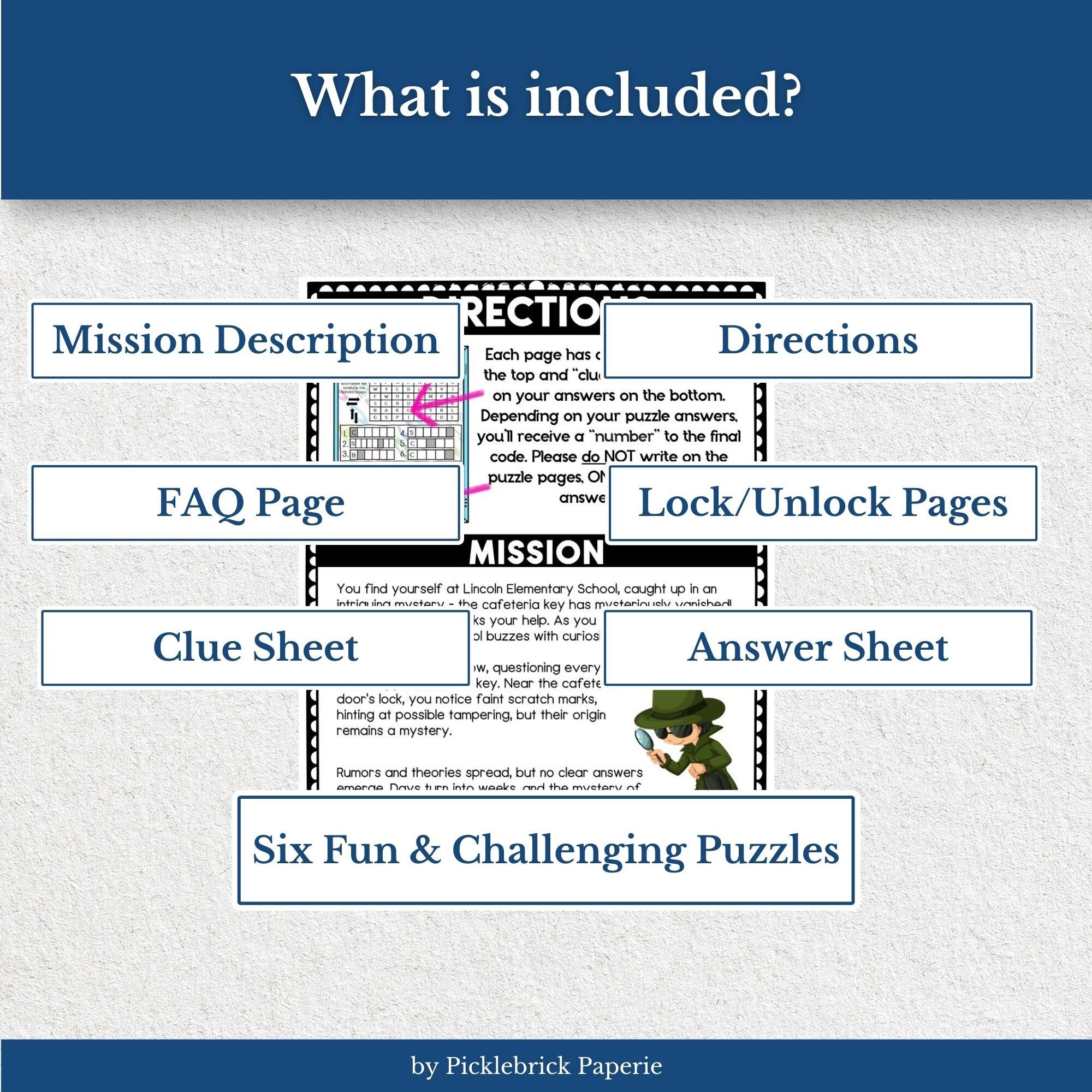 Back to School Printable Escape Room Kit | at Home Puzzle Room With ...