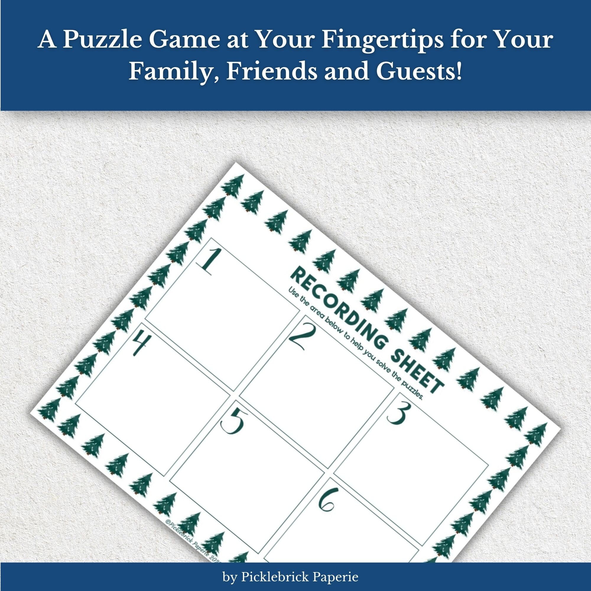 Winter Wonderland Mystery Printable Escape Room | Holiday Escape ...