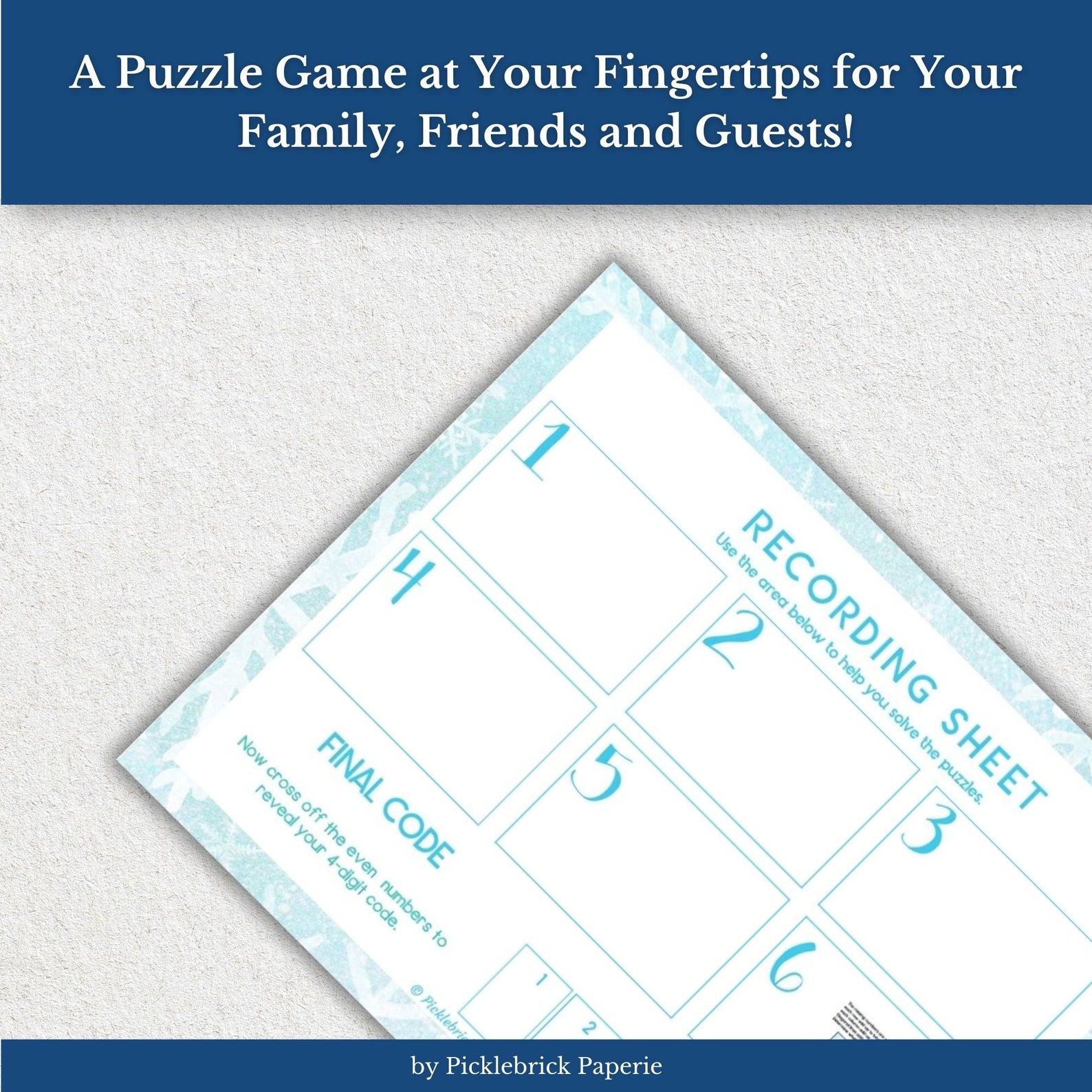 Winter Frozen in Time Printable Escape Room | Winter Escape Game ...