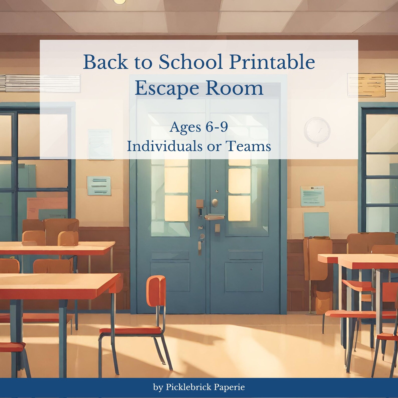 Back to School Printable Escape Room Kit | at Home Puzzle Room With ...