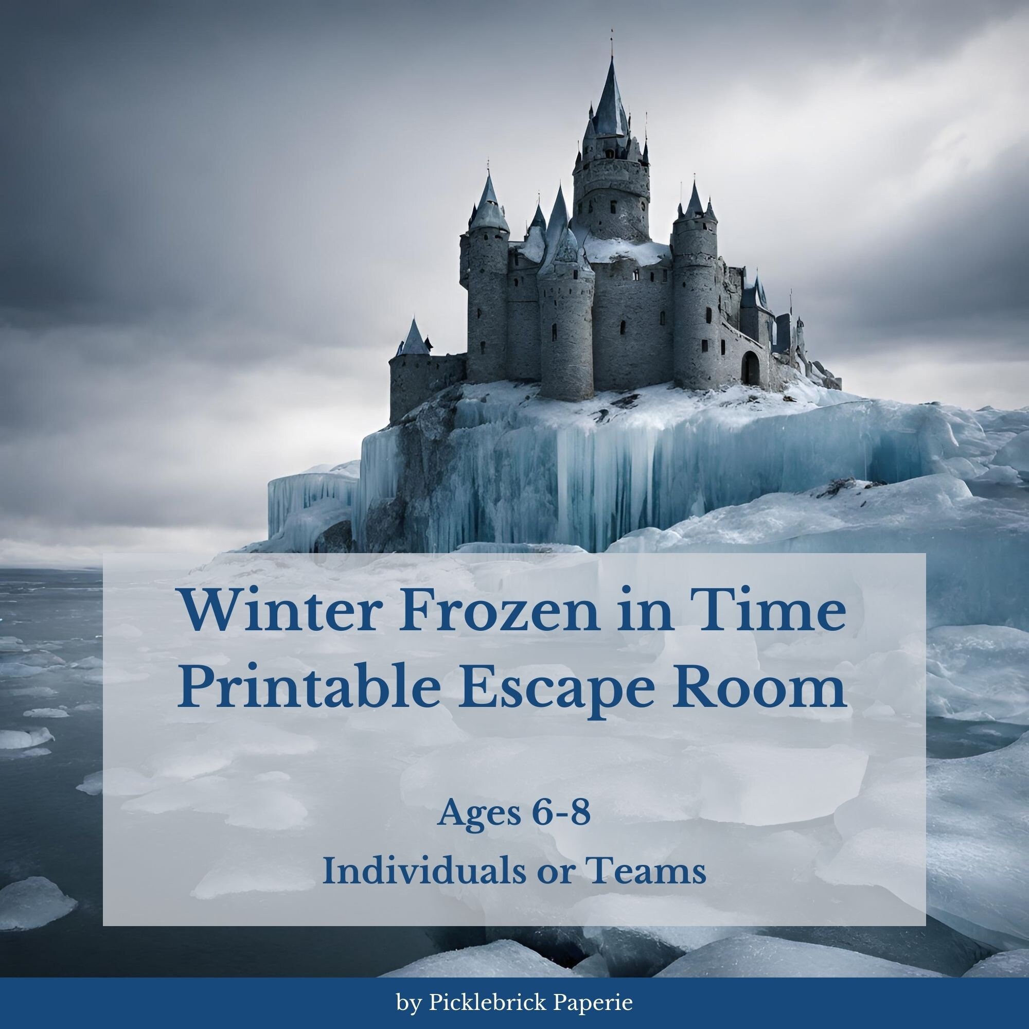 Winter Frozen in Time Printable Escape Room | Winter Escape Game ...