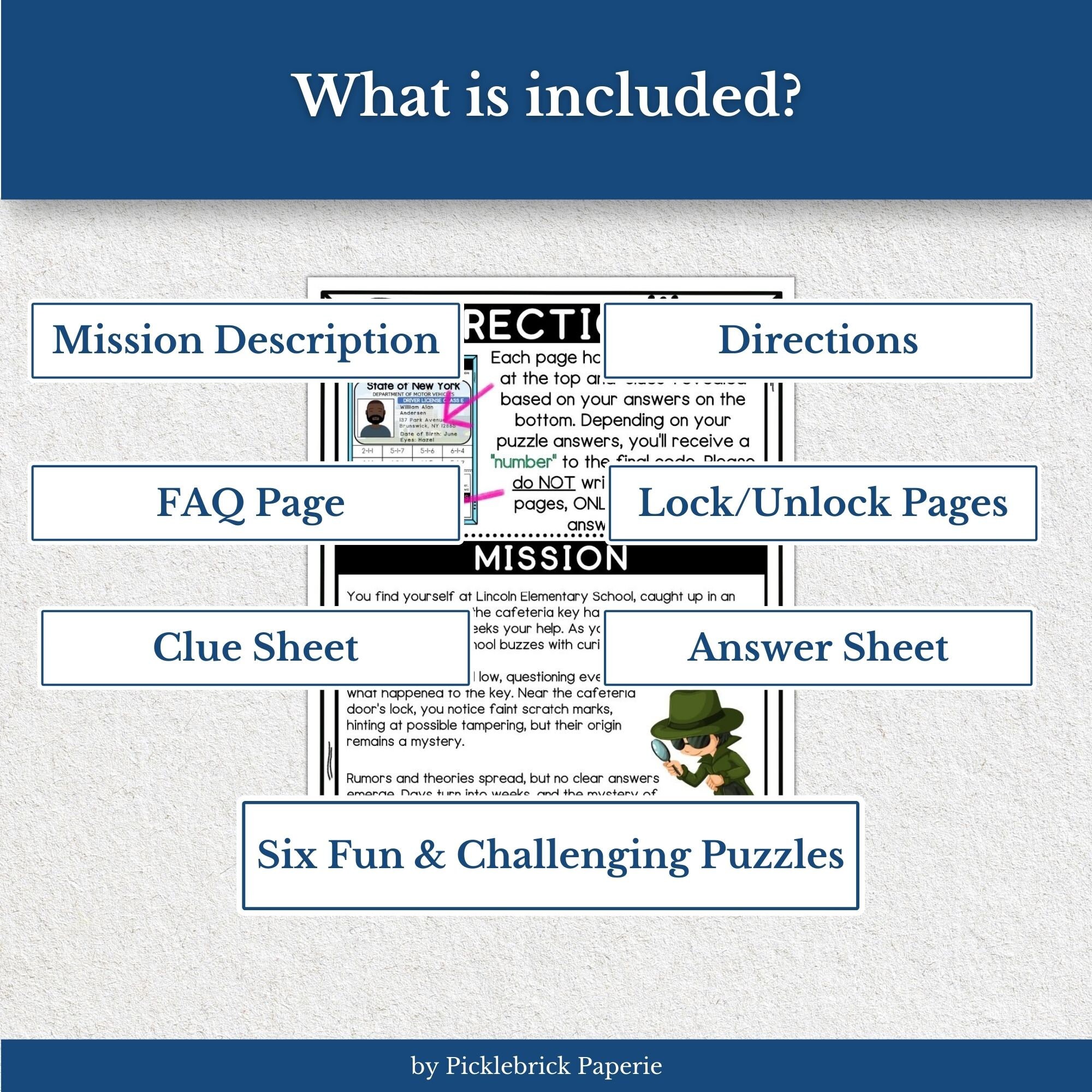 Back to School Printable Escape Room Kit at Home Puzzle Room - Etsy