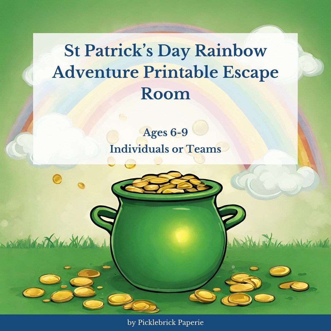 St Patrick's Day Rainbow Adventure Printable Escape Room - Etsy